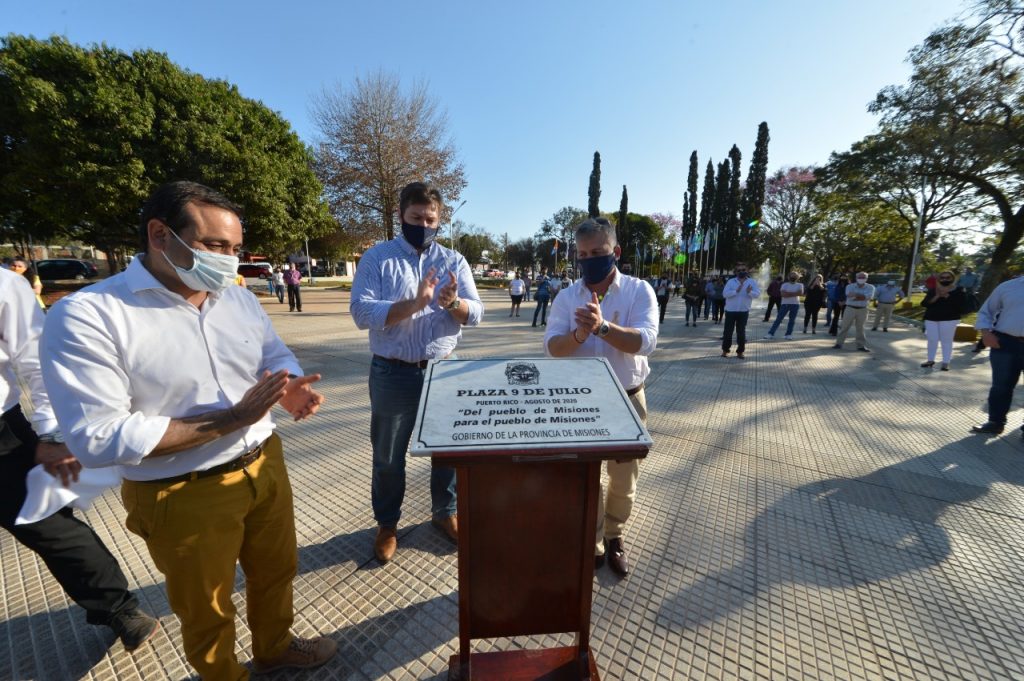 Herrera Ahuad inauguró una planta de biodiesel y la plaza de Puerto ...